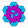 Geomegic • Coloring Geometric patterns – 2 Color Designs