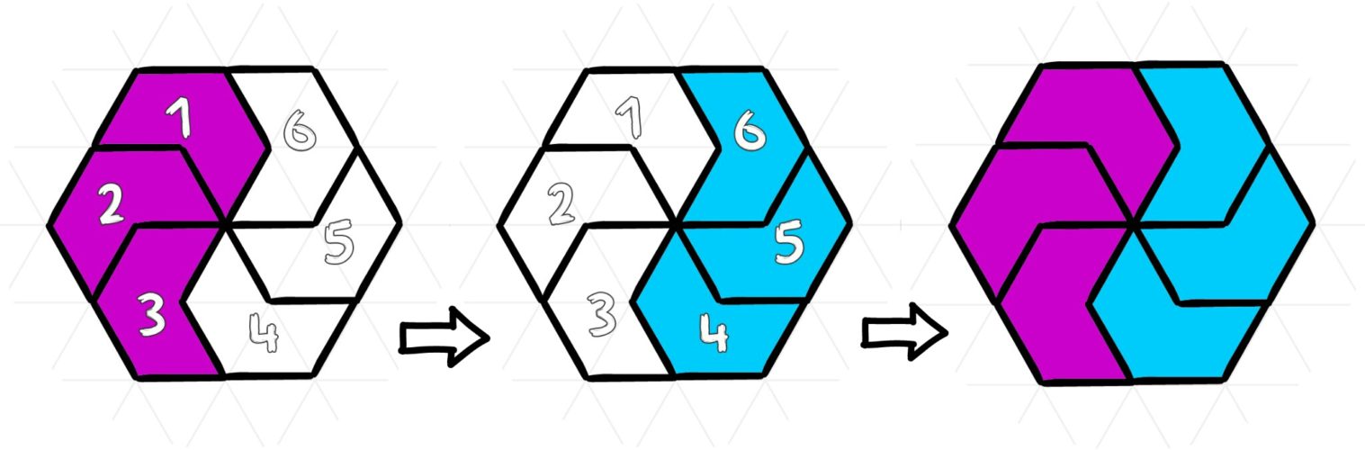 Geomegic • Coloring Geometric patterns – 2 Color Designs