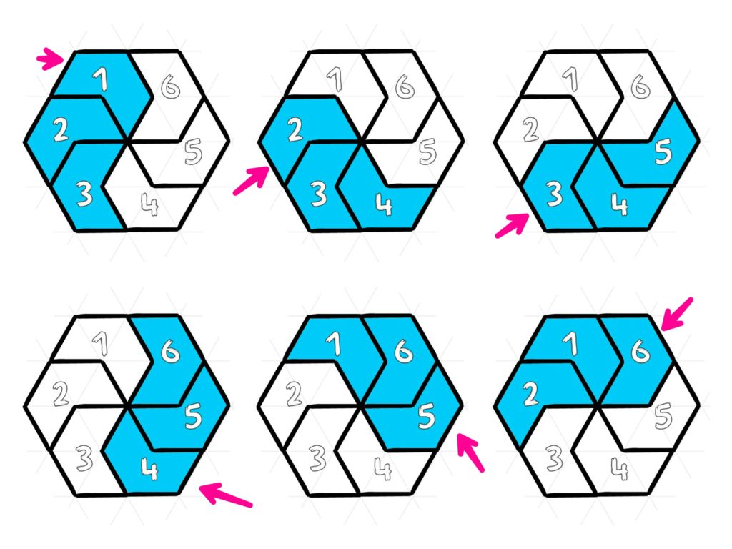 Geomegic • Coloring Geometric patterns – 2 Color Designs
