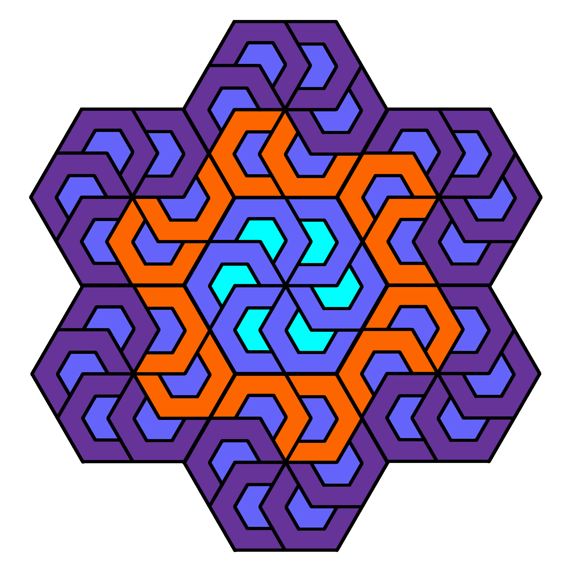 Geomegic • “Double Basic” Coloring Pattern