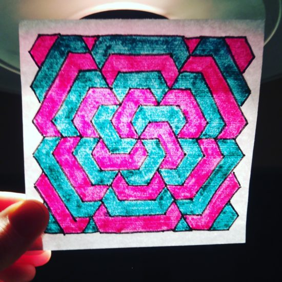 Geomegic • Quick Coloring Patterns to complete under 15 min.