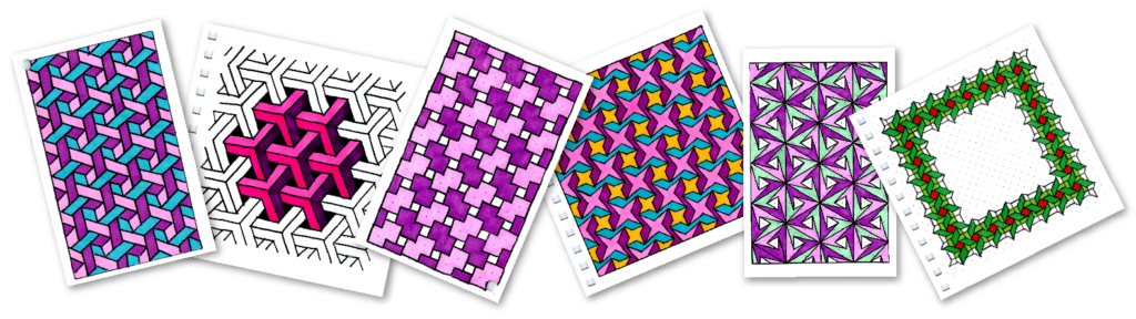 Geomegic • DIY Coloring Pattern Designs